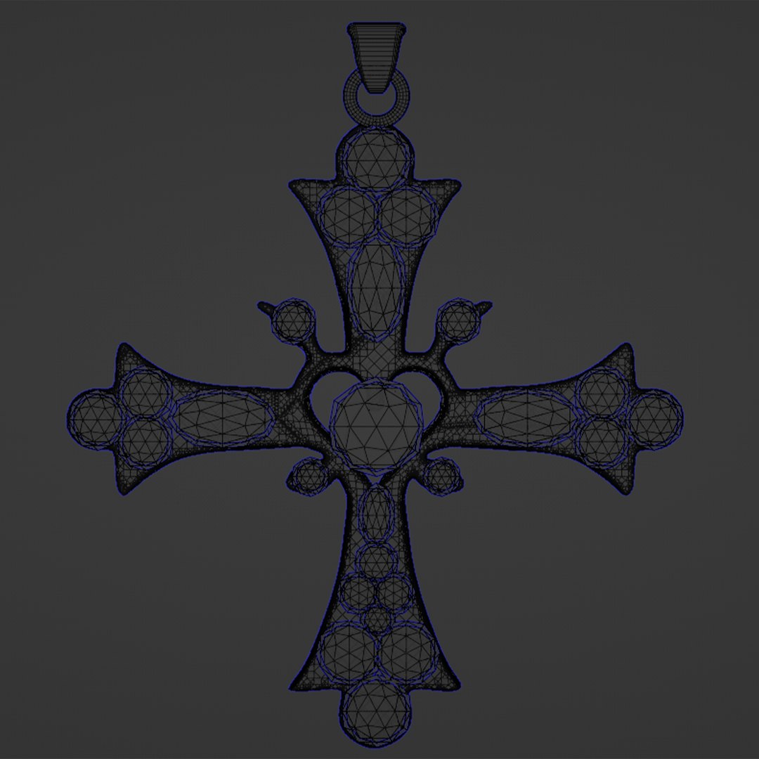 3D CROSS NECKLACE Model - TurboSquid 2003954