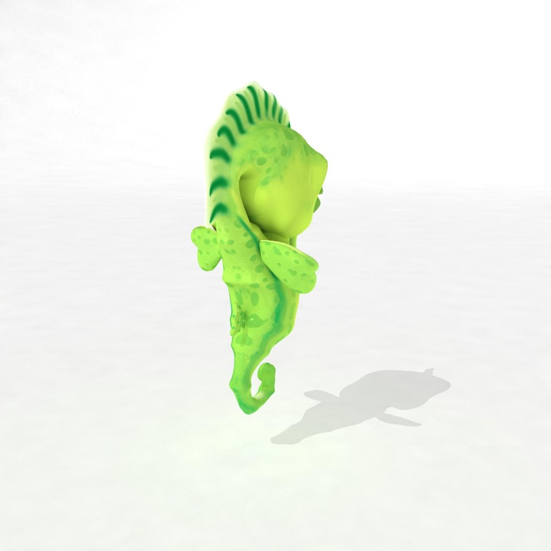 3d Max Seahorse Animation Water