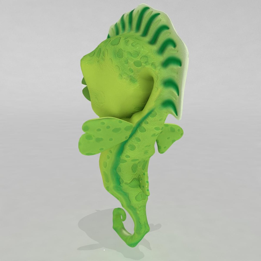 3d Max Seahorse Animation Water