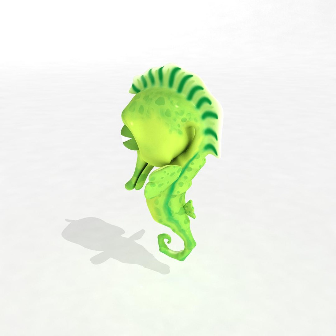 3d Max Seahorse Animation Water