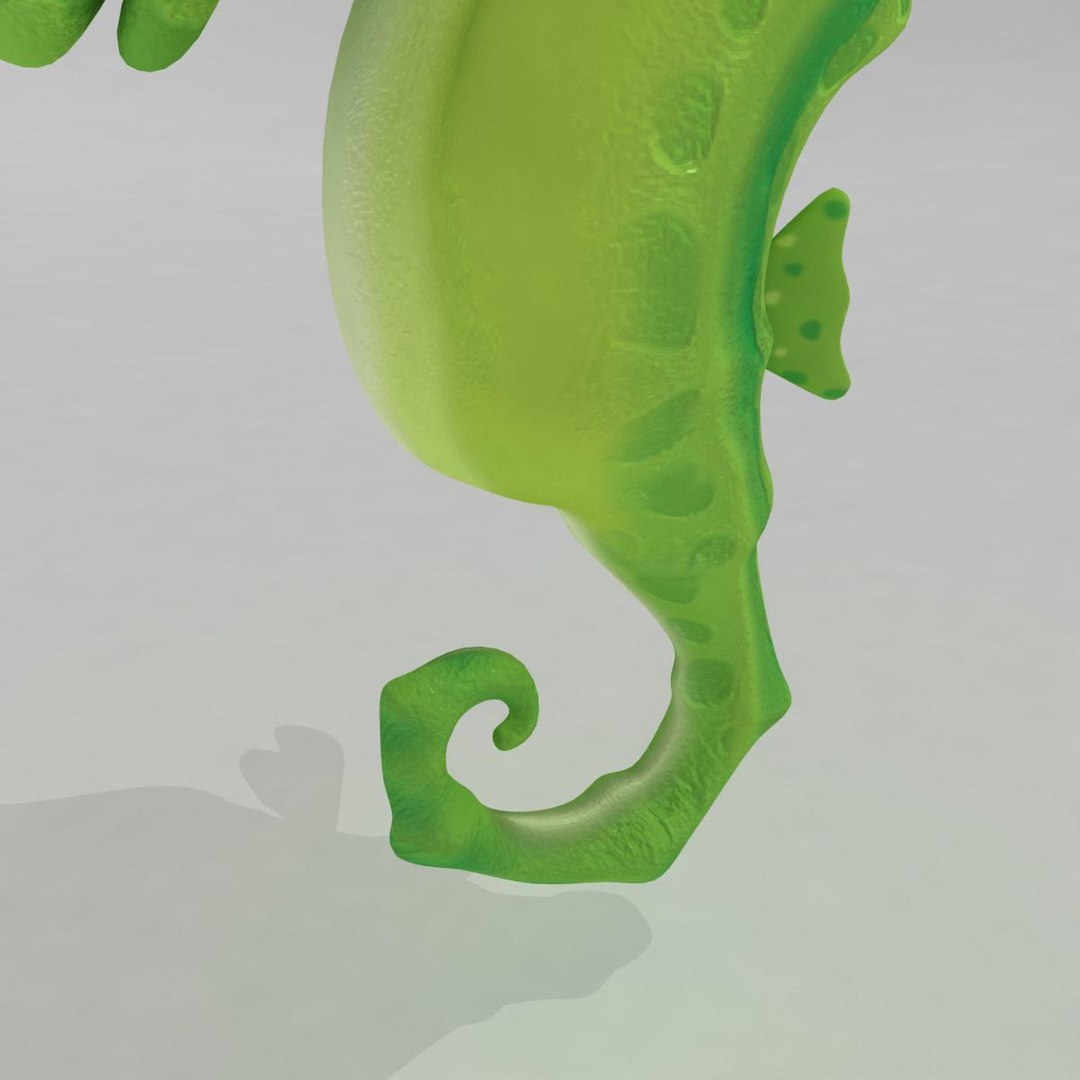 3d Max Seahorse Animation Water