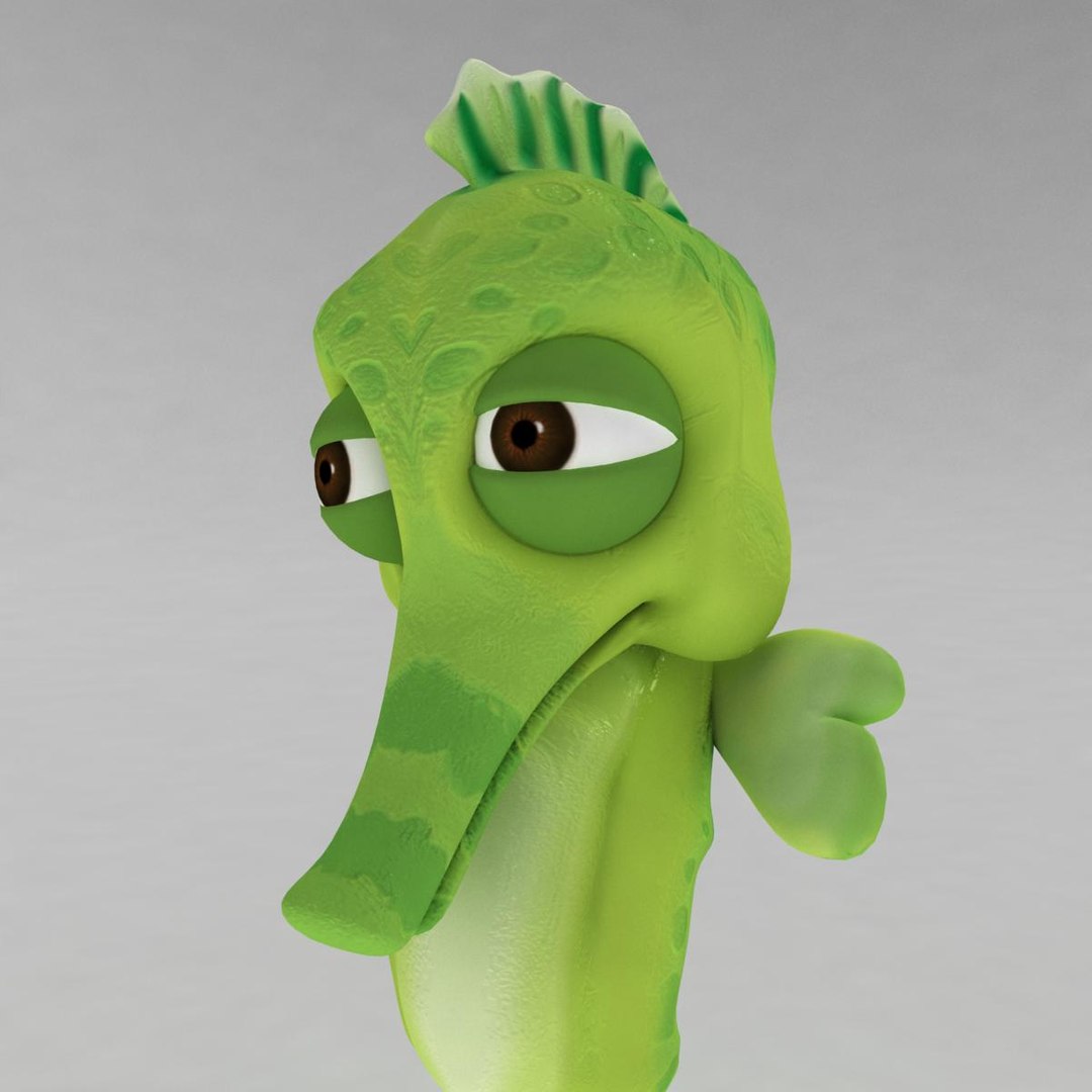 3d Max Seahorse Animation Water