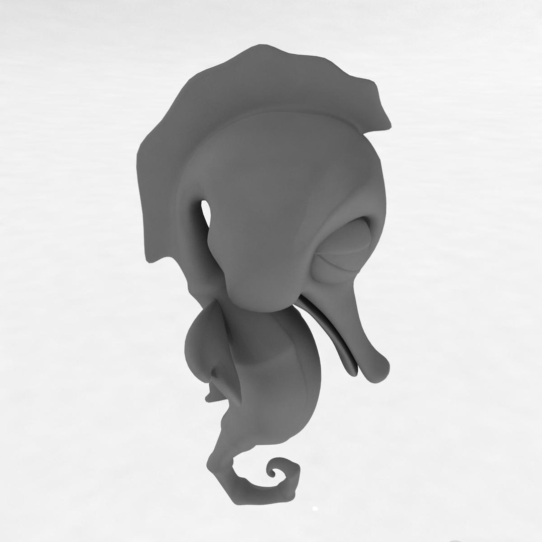 3d Max Seahorse Animation Water