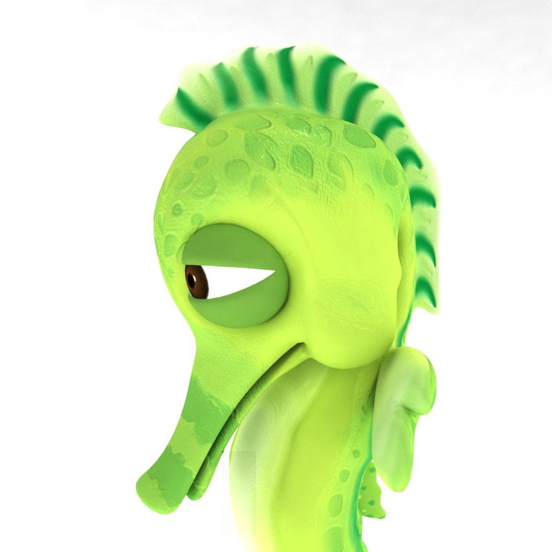 3d Max Seahorse Animation Water