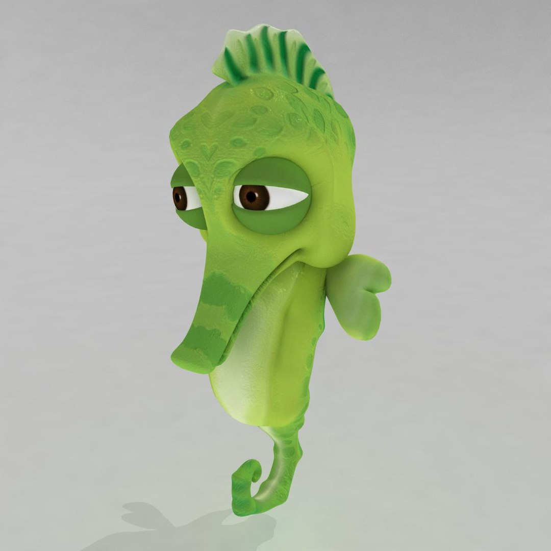 3d Max Seahorse Animation Water
