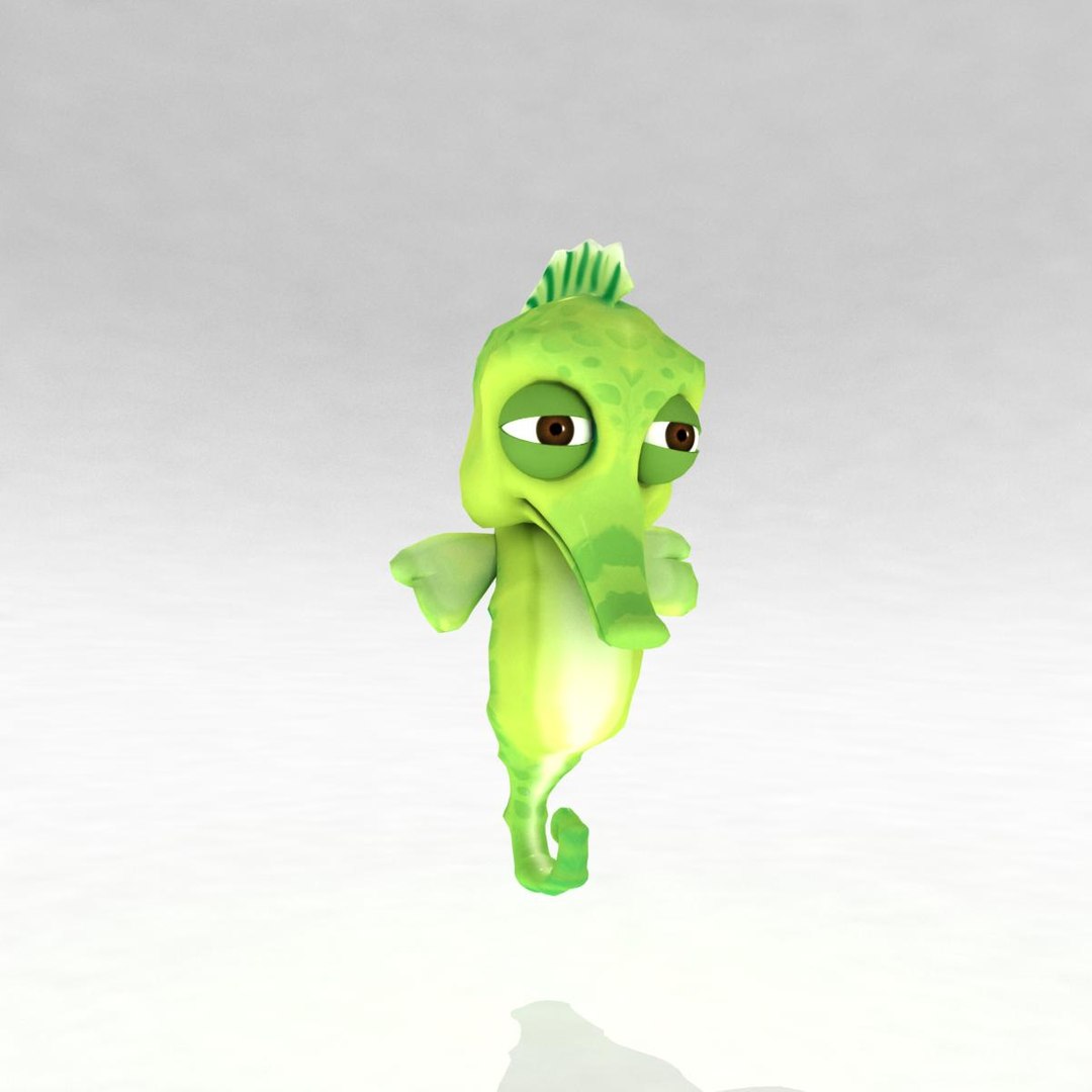 3d Max Seahorse Animation Water