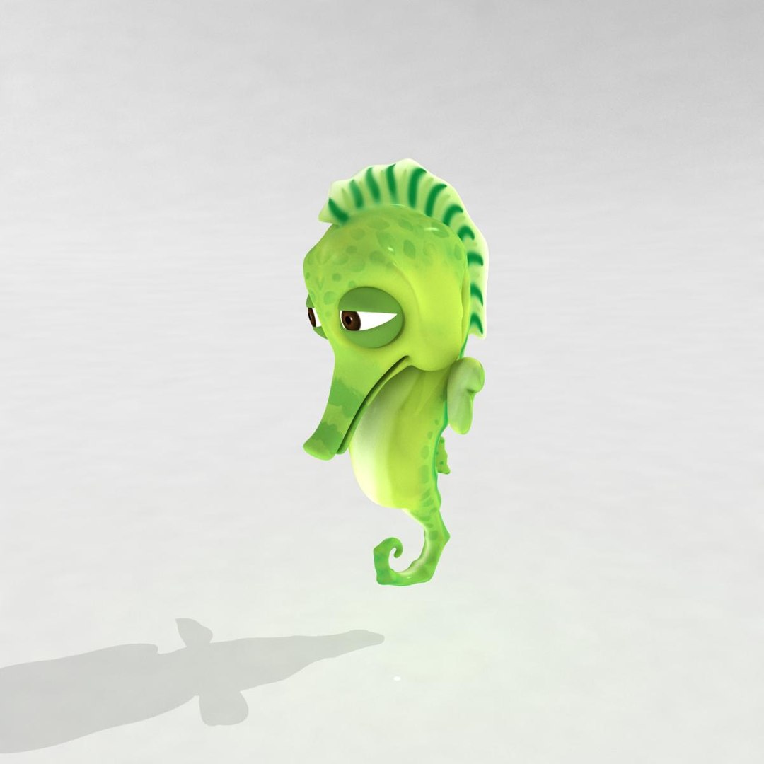 3d Max Seahorse Animation Water
