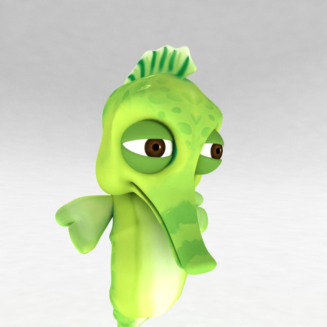 3d Max Seahorse Animation Water