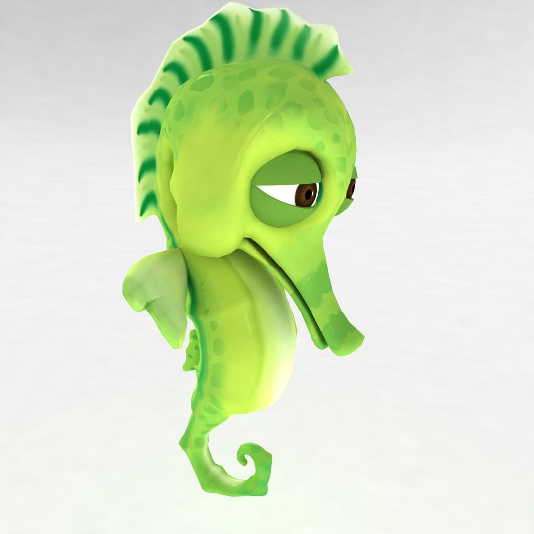 3d Max Seahorse Animation Water
