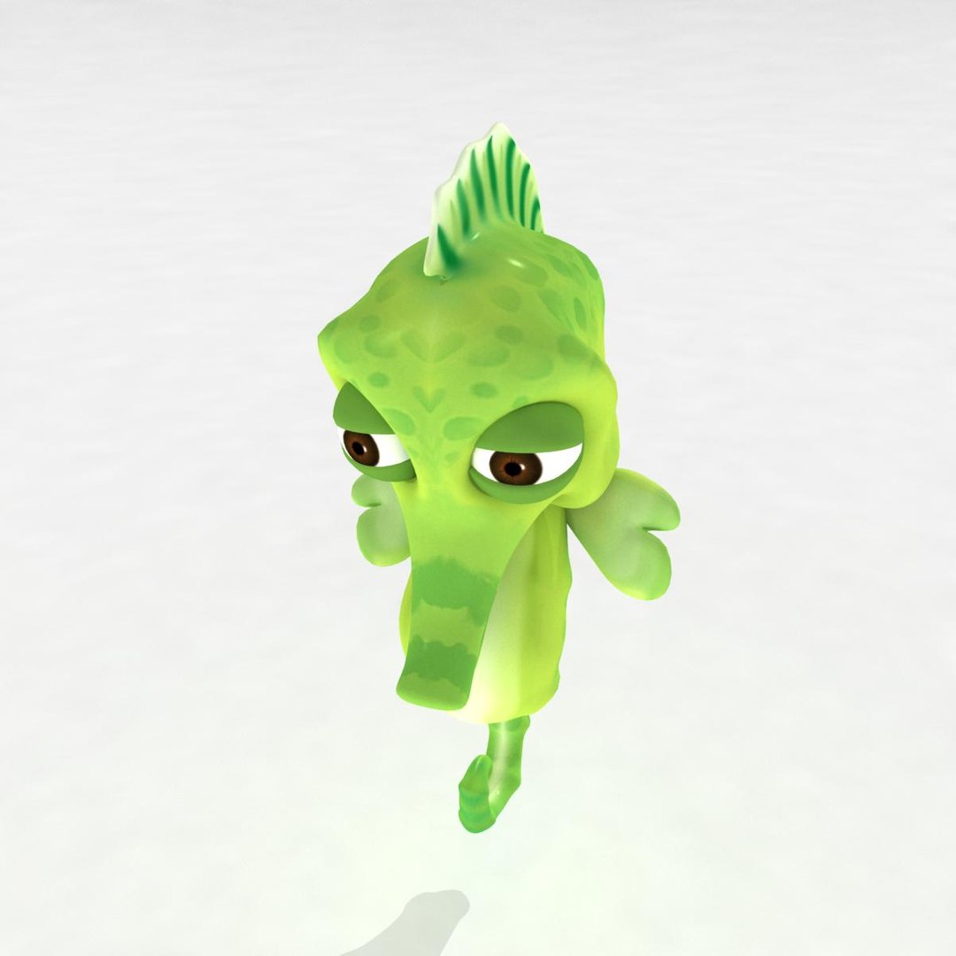 3d Max Seahorse Animation Water