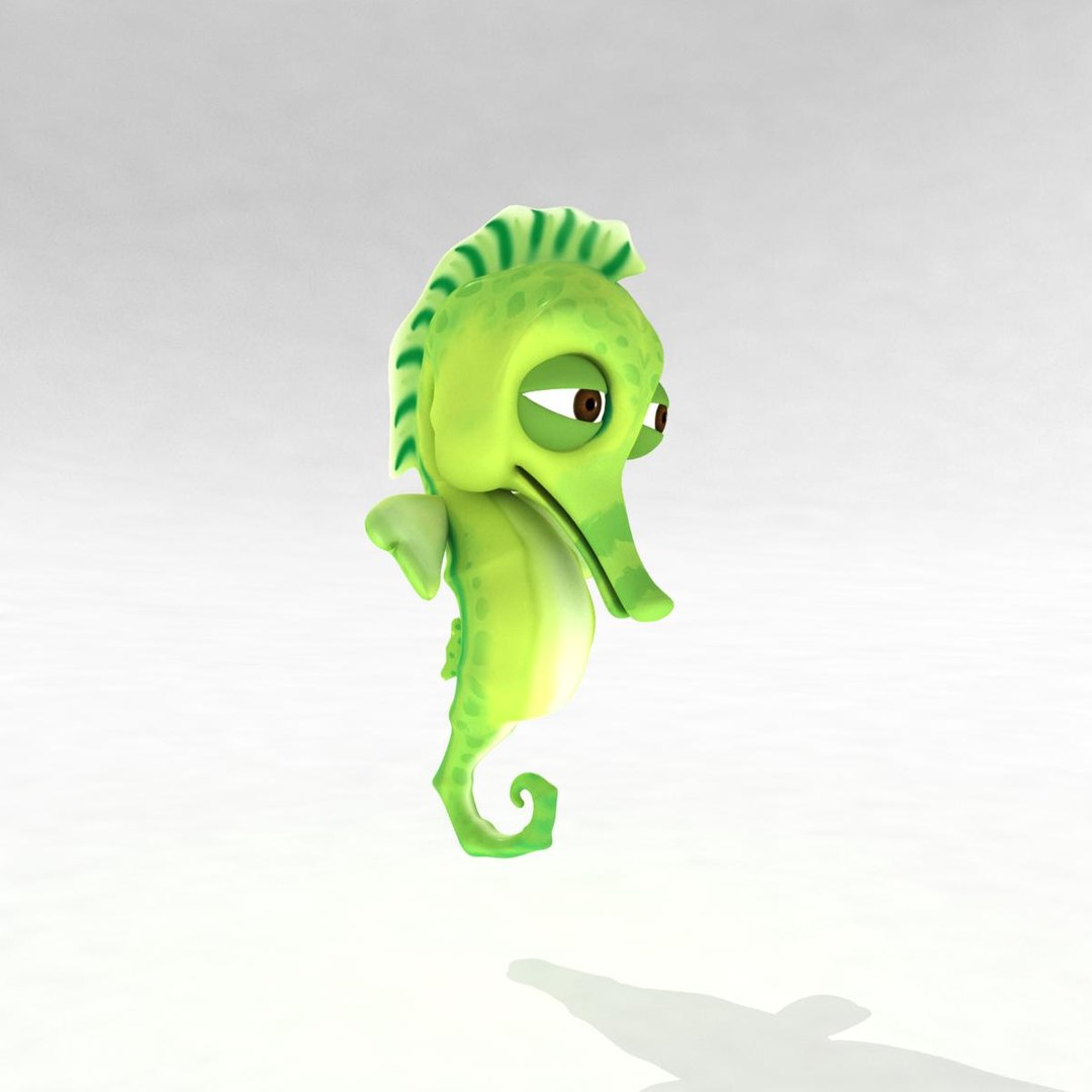 3d Max Seahorse Animation Water