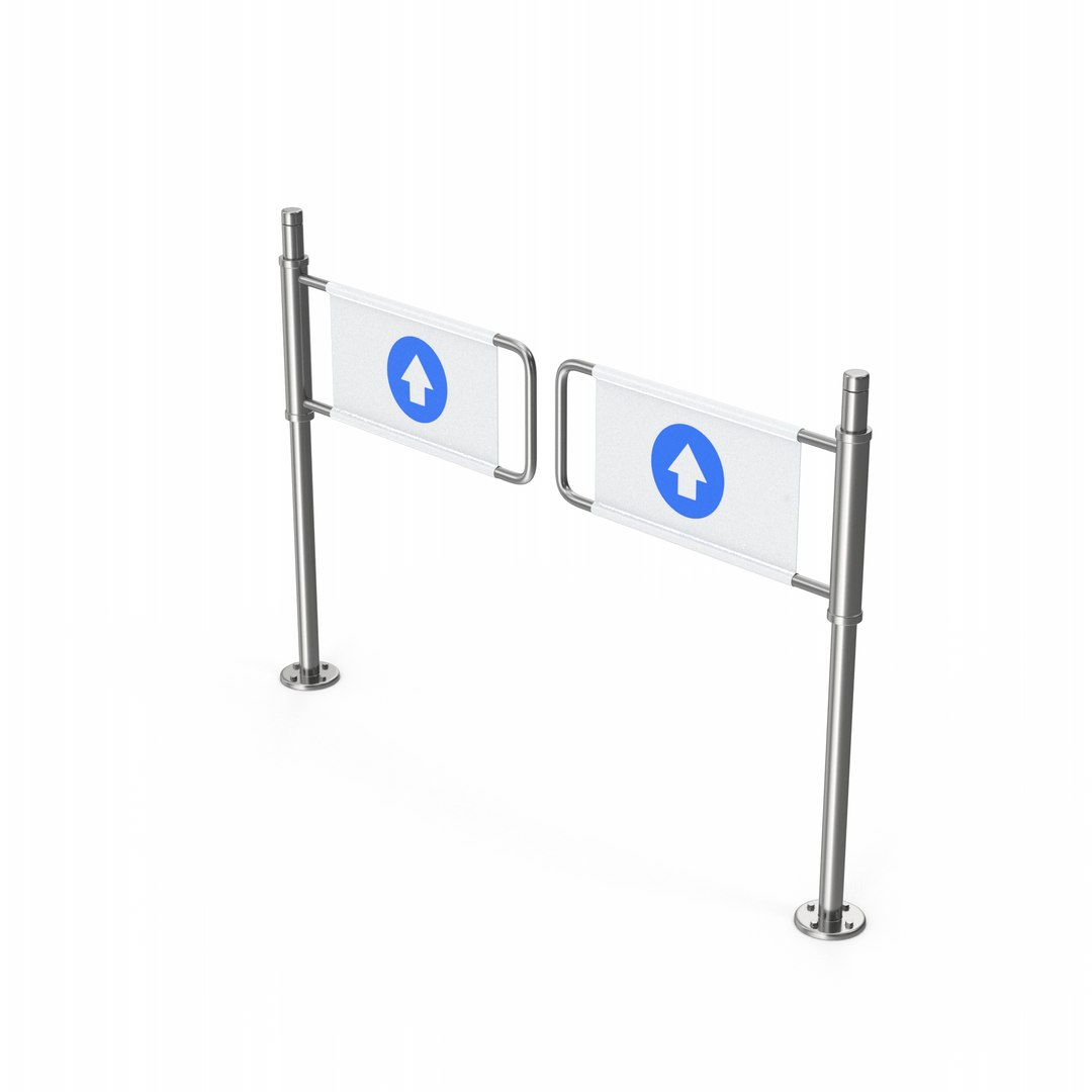 3D Supermarket Access Control Gate - TurboSquid 2288501