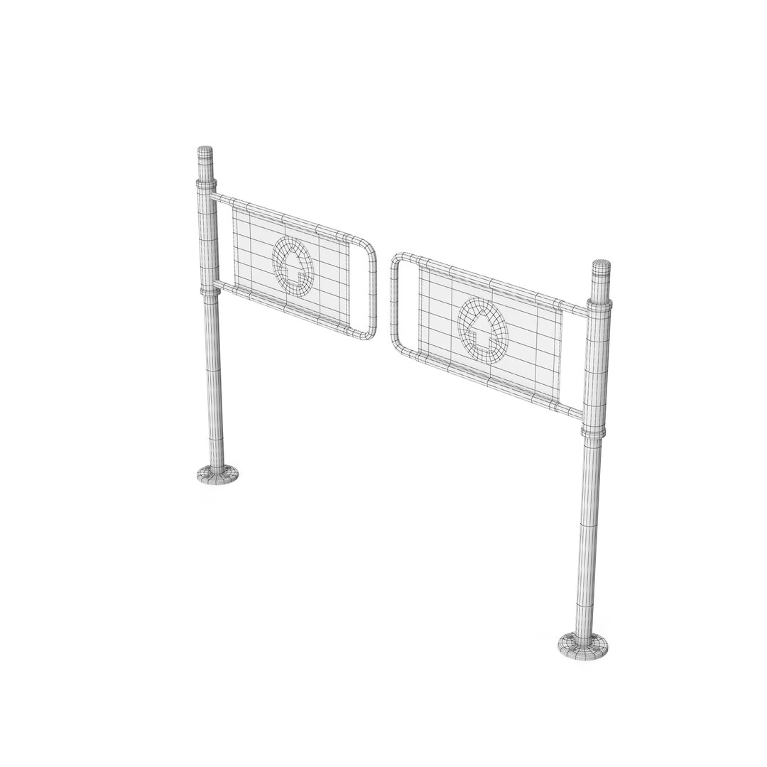 3D Supermarket Access Control Gate - TurboSquid 2288501