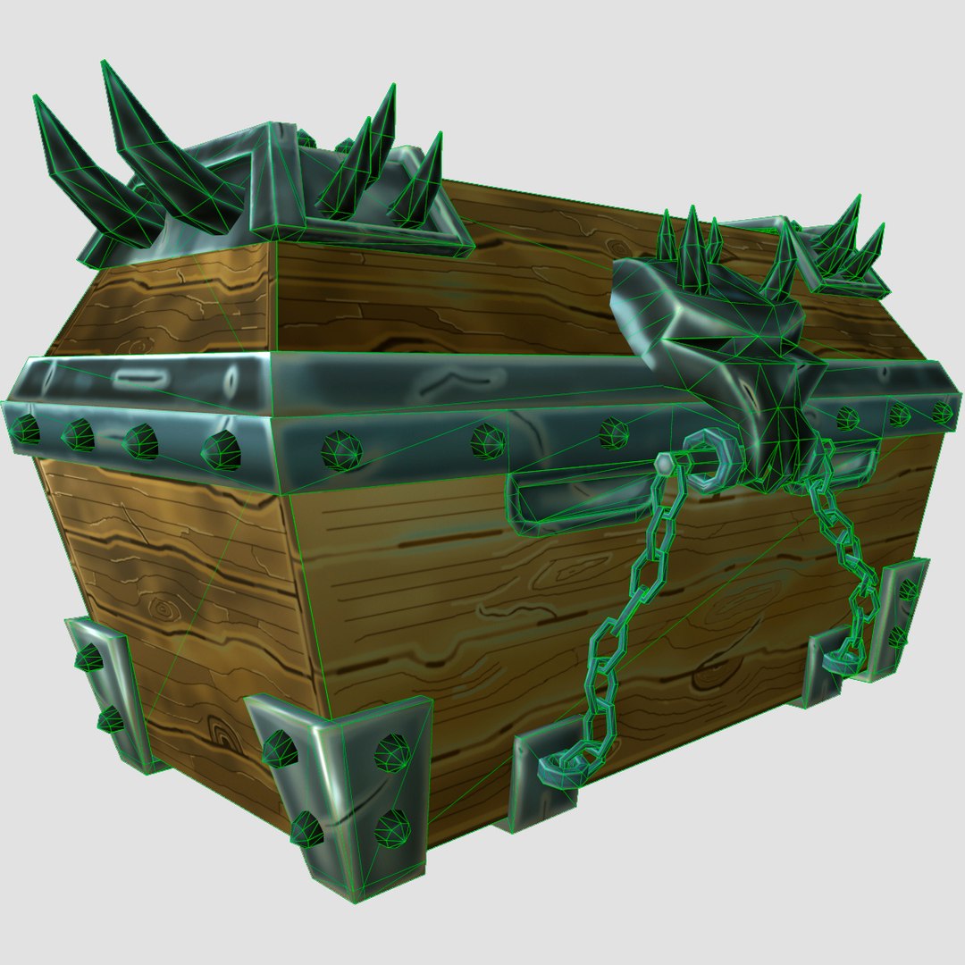 3D model chest games handpaint - TurboSquid 1245011
