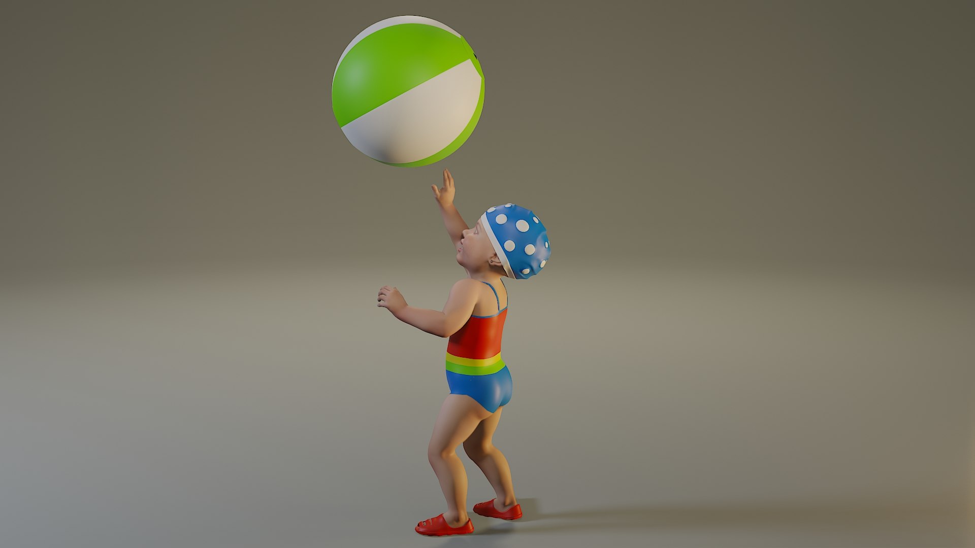 3D Child Female Swwimmingpool Swim Pool Model - TurboSquid 1690428