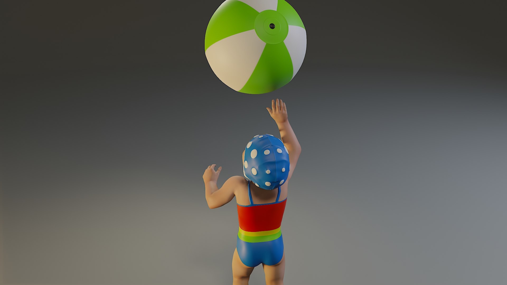 3D Child Female Swwimmingpool Swim Pool Model - TurboSquid 1690428