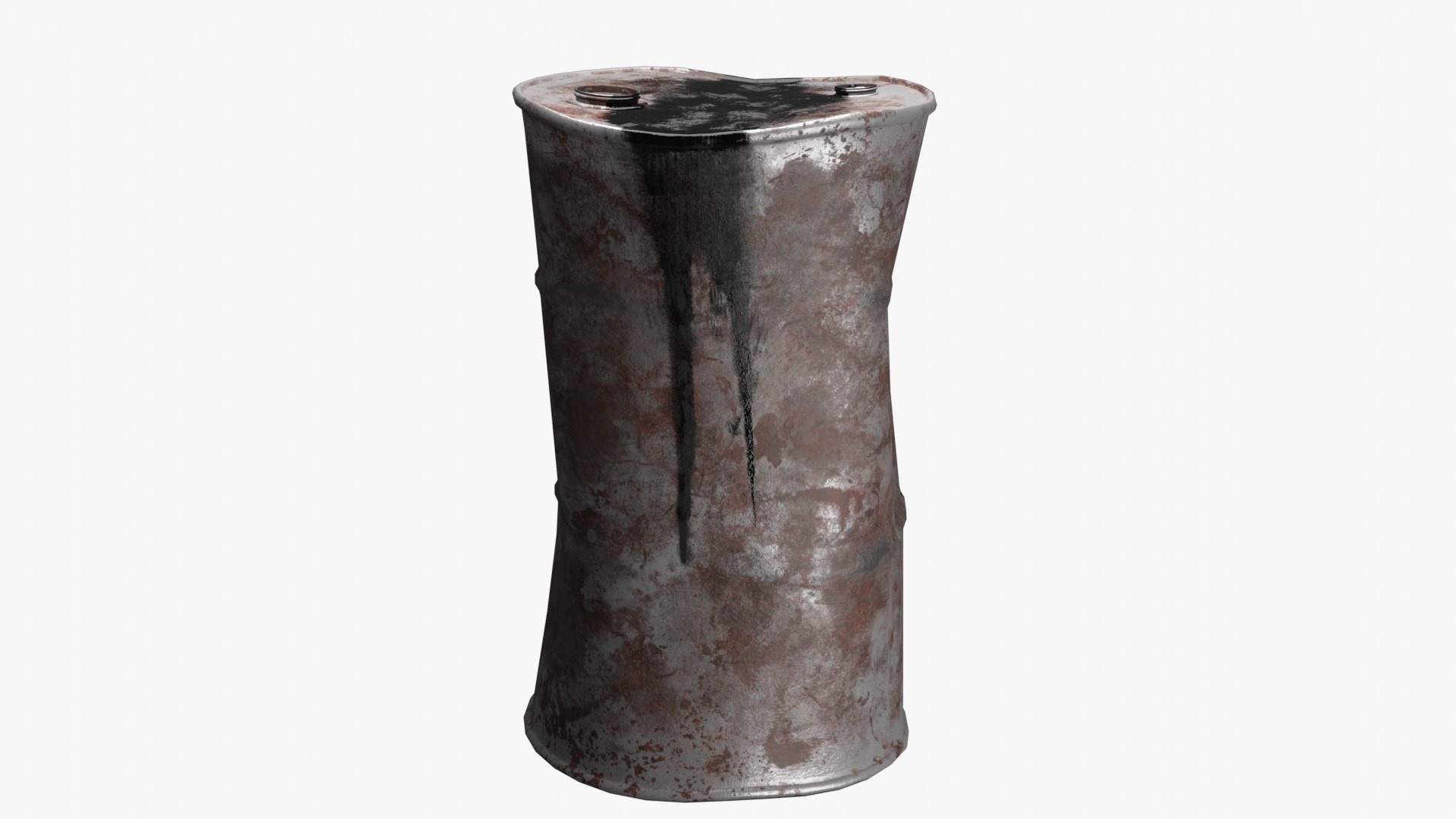3D Oil Barrel White Leaking Clean model - TurboSquid 2041454