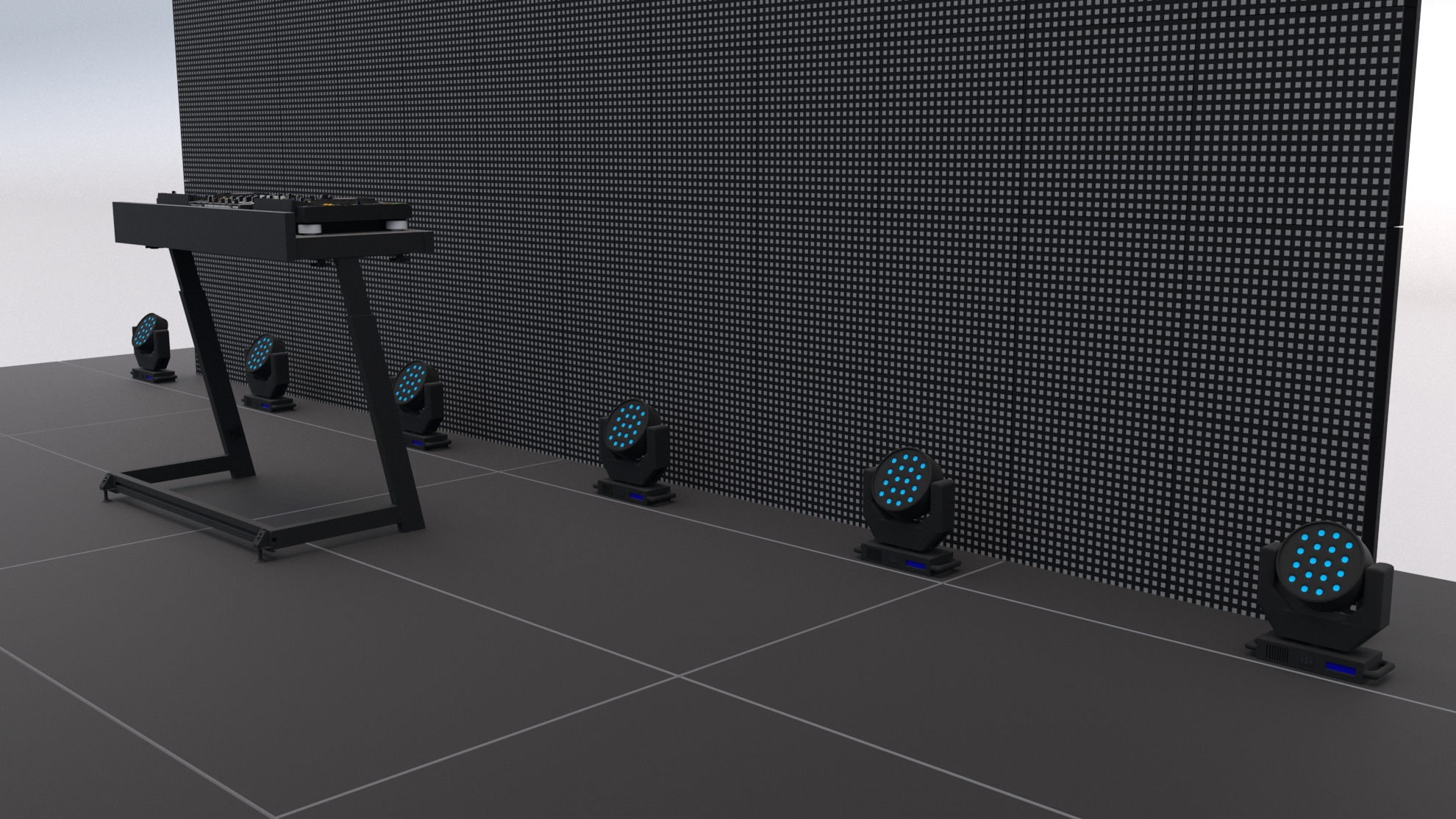 3D Dj Booth Stage - TurboSquid 1746461