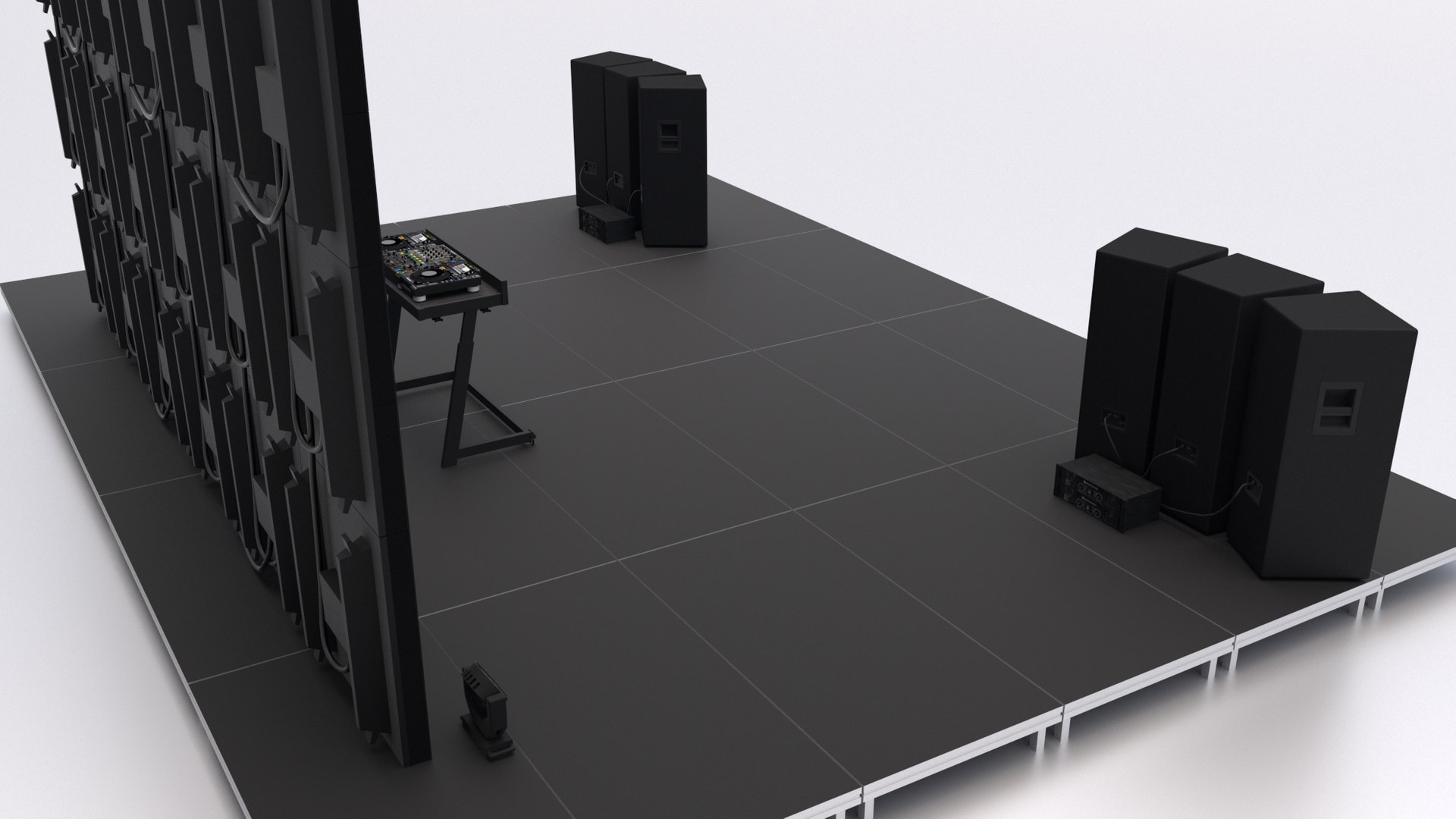 3D Dj Booth Stage - TurboSquid 1746461