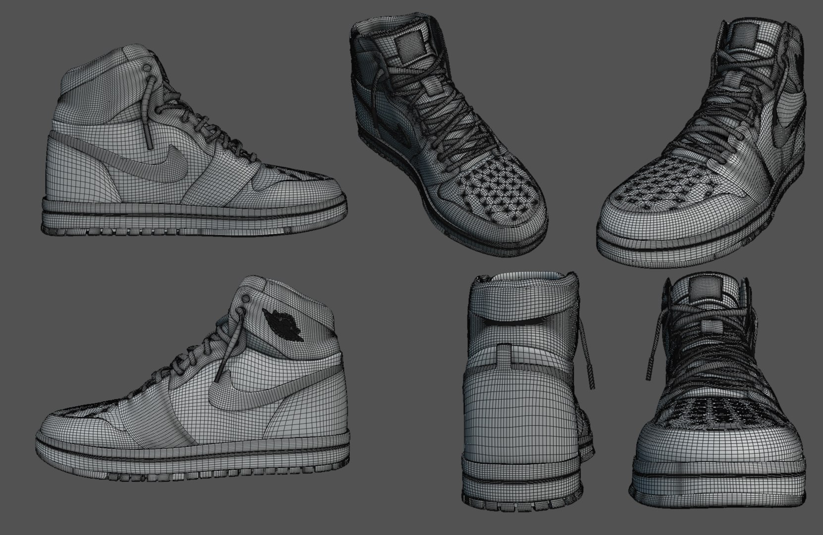 Nike Jordan 1 Model - TurboSquid 1590784