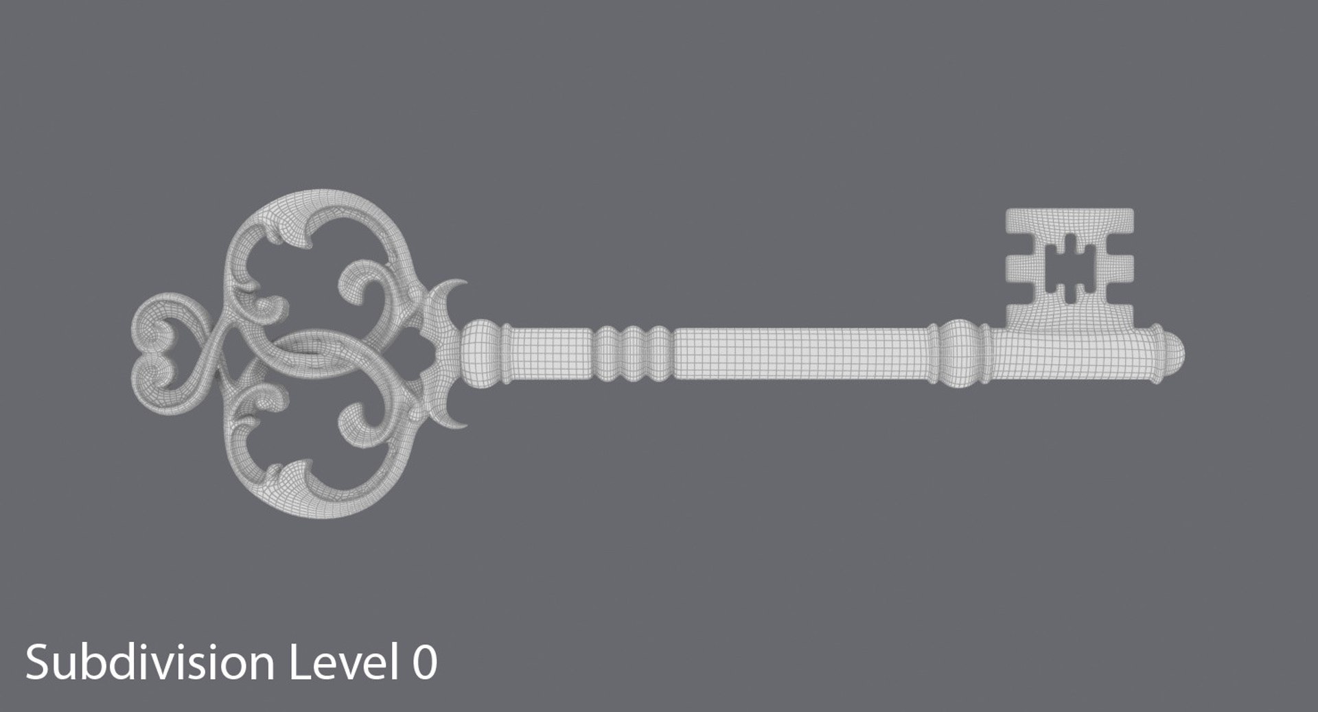 Skeleton Key 02 3d Model