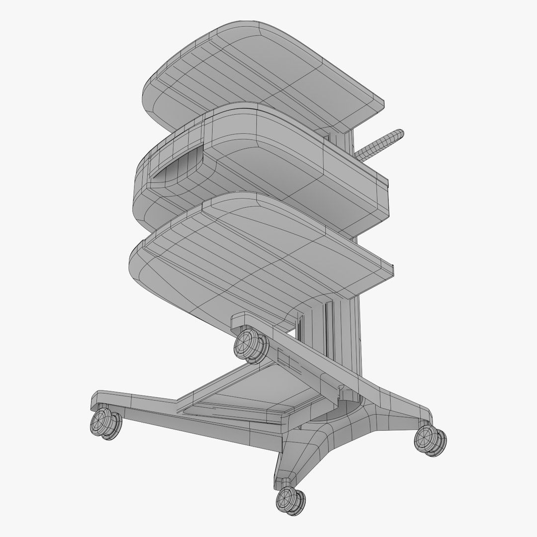 3d Model Medical Equipment Trolley