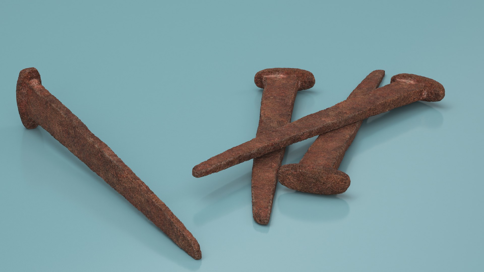 3D Rusty Iron Nail Model - TurboSquid 2214179