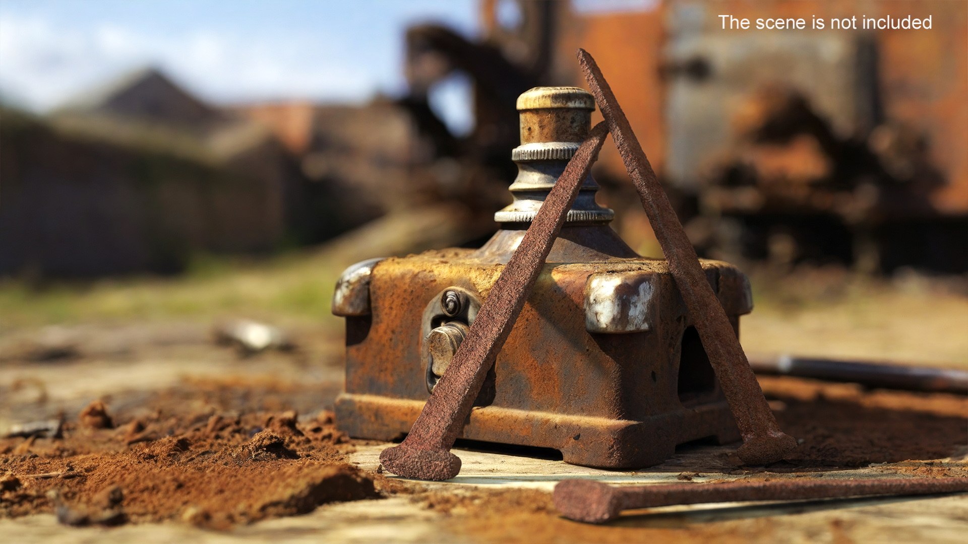 3D Rusty Iron Nail Model - TurboSquid 2214179