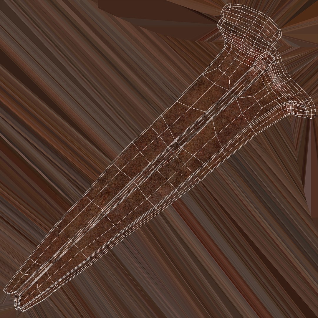 3D Rusty Iron Nail Model - TurboSquid 2214179