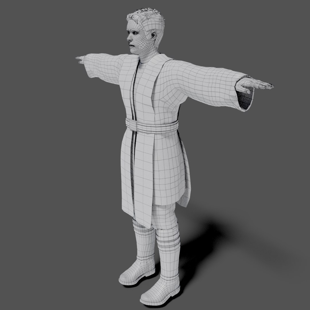 3D Model Rigged Jedi Animations - TurboSquid 1600311