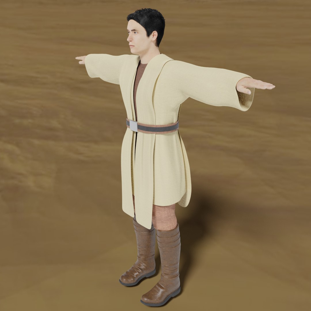 3D Model Rigged Jedi Animations - TurboSquid 1600311