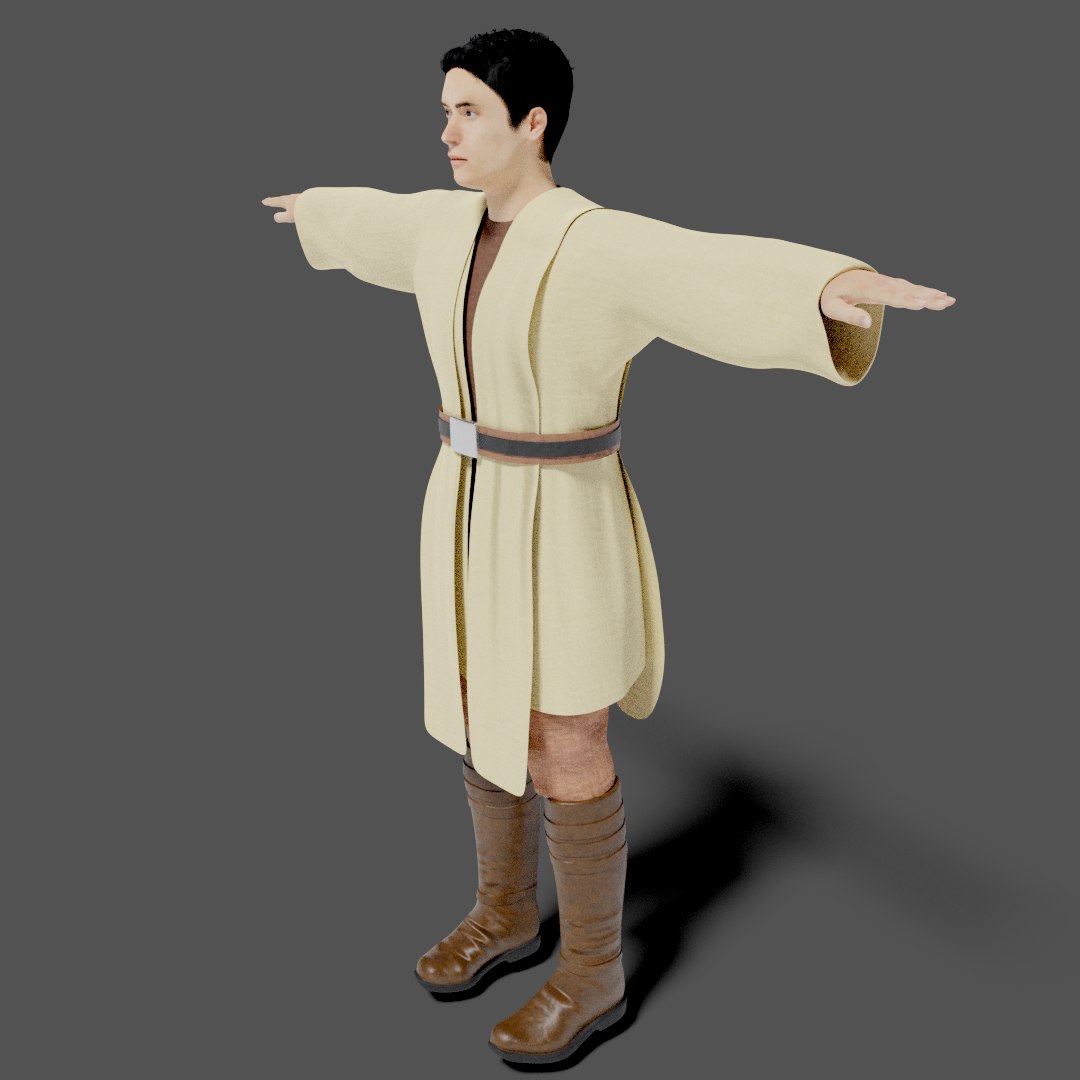 3D Model Rigged Jedi Animations - TurboSquid 1600311