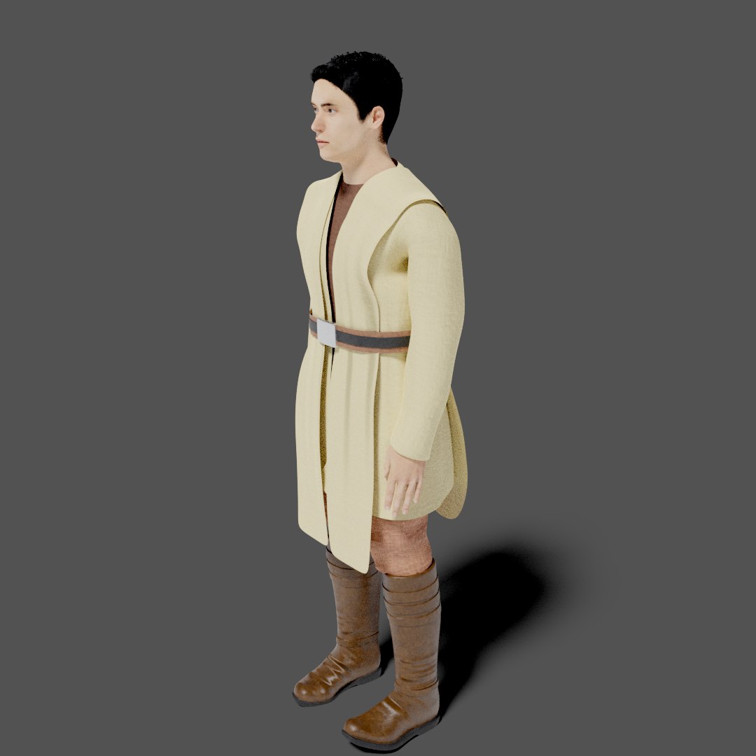 3D Model Rigged Jedi Animations - TurboSquid 1600311
