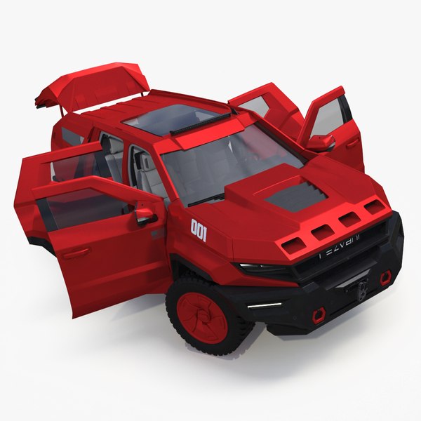 modelo 3d SUV blindado 2024 Rezvani Vengeance Red Rigged - TurboSquid ...