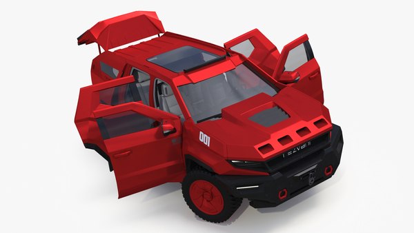modelo 3d SUV blindado 2024 Rezvani Vengeance Red Rigged - TurboSquid ...
