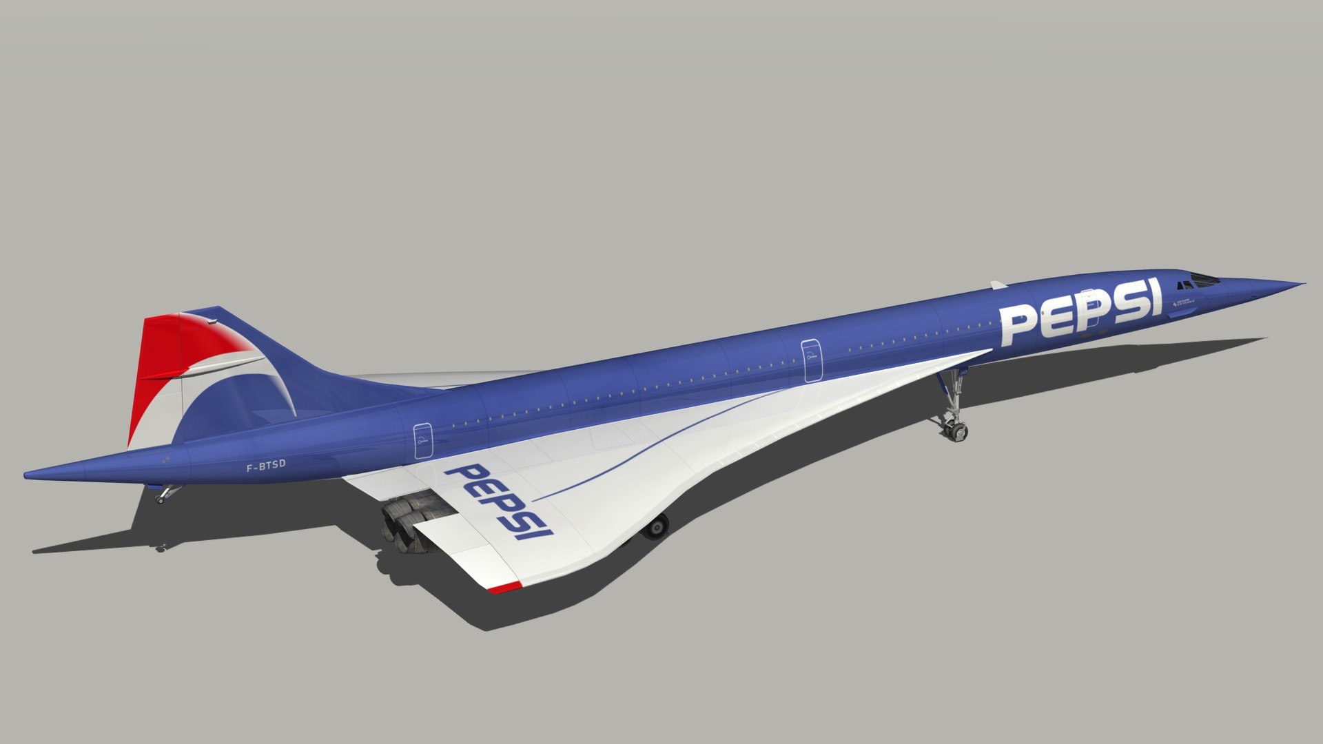 Concorde Pepsi 3D Model - TurboSquid 2195320