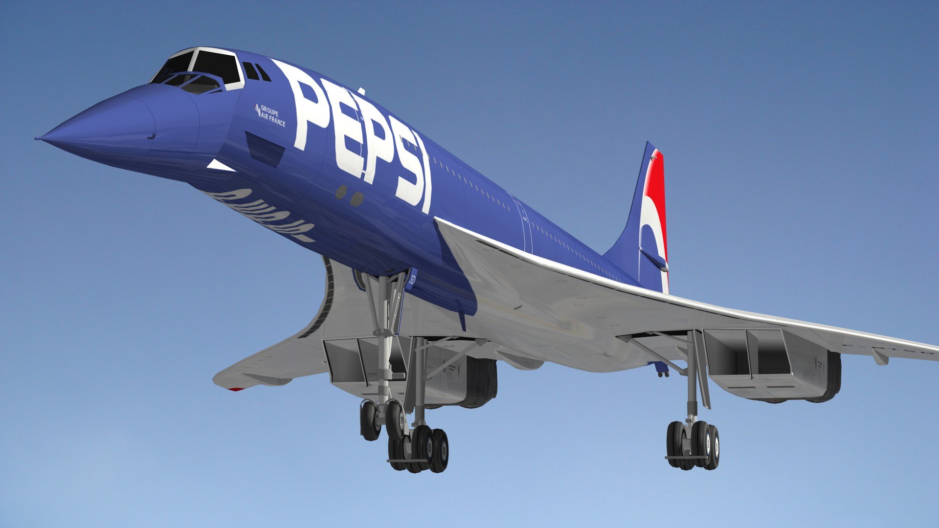 Concorde Pepsi 3D Model - TurboSquid 2195320