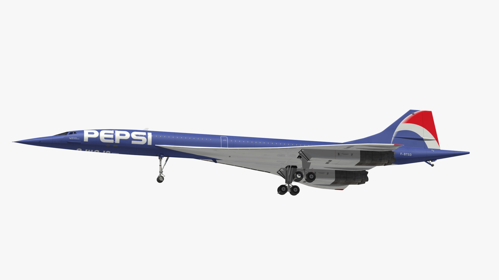 Concorde Pepsi 3D Model - TurboSquid 2195320