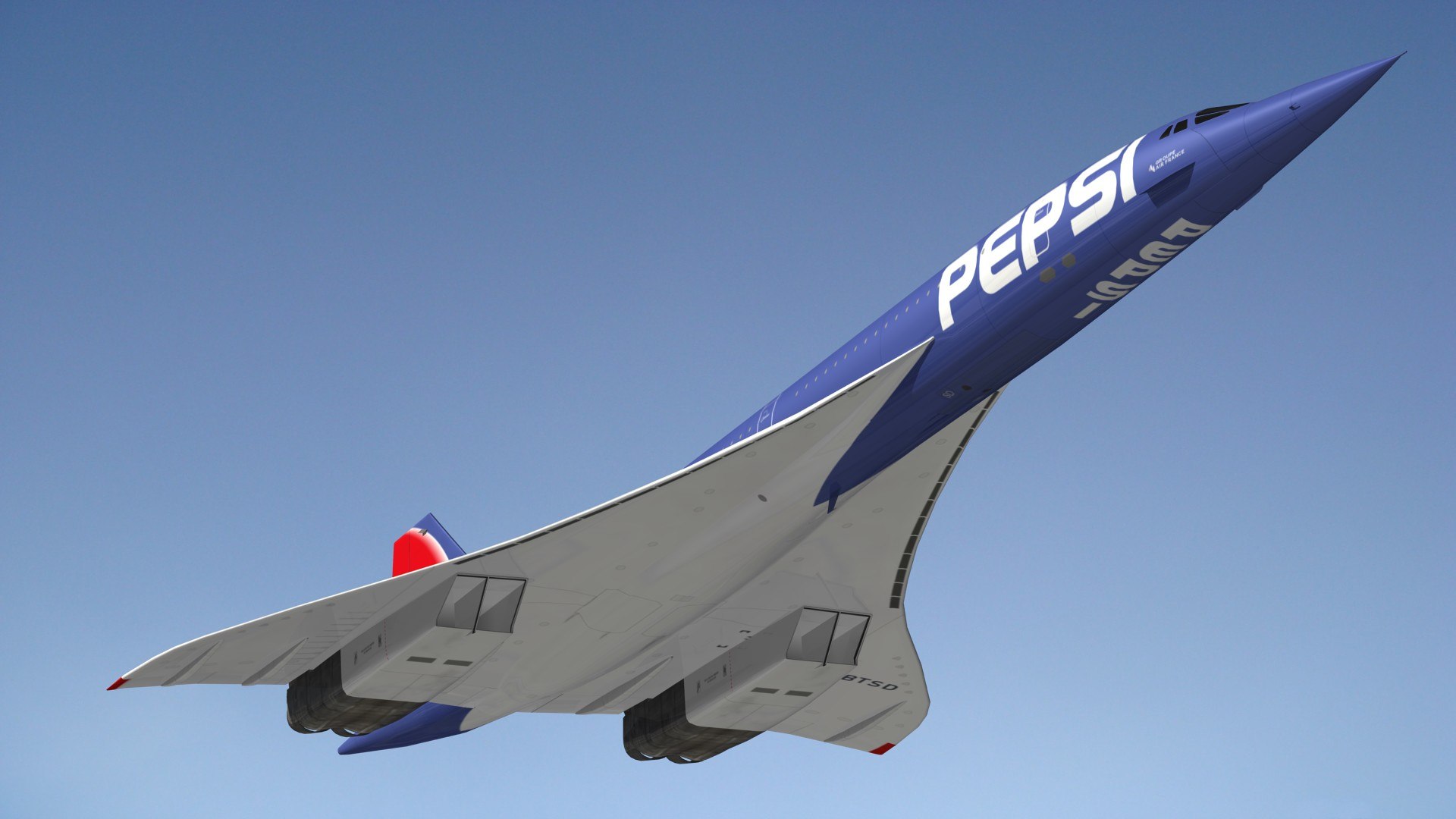 Concorde Pepsi 3D Model - TurboSquid 2195320