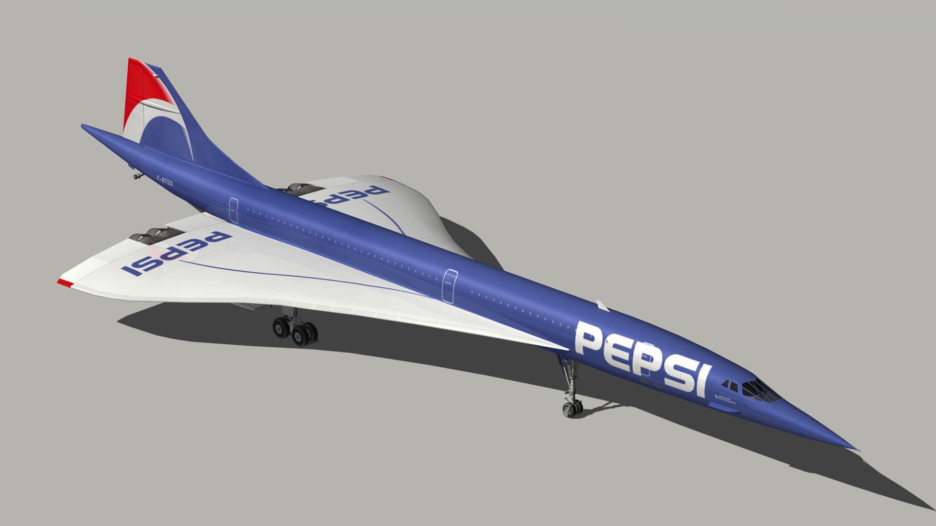 Concorde Pepsi 3D Model - TurboSquid 2195320