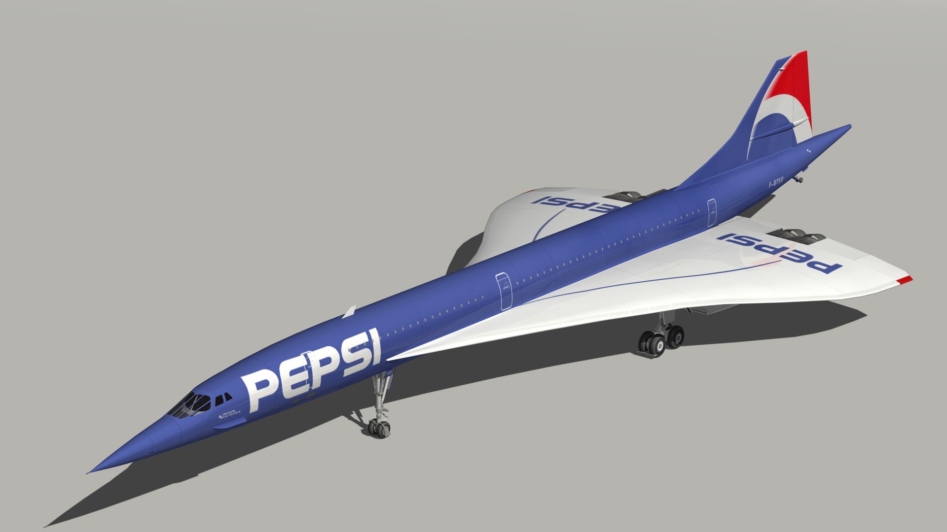 Concorde Pepsi 3D Model - TurboSquid 2195320