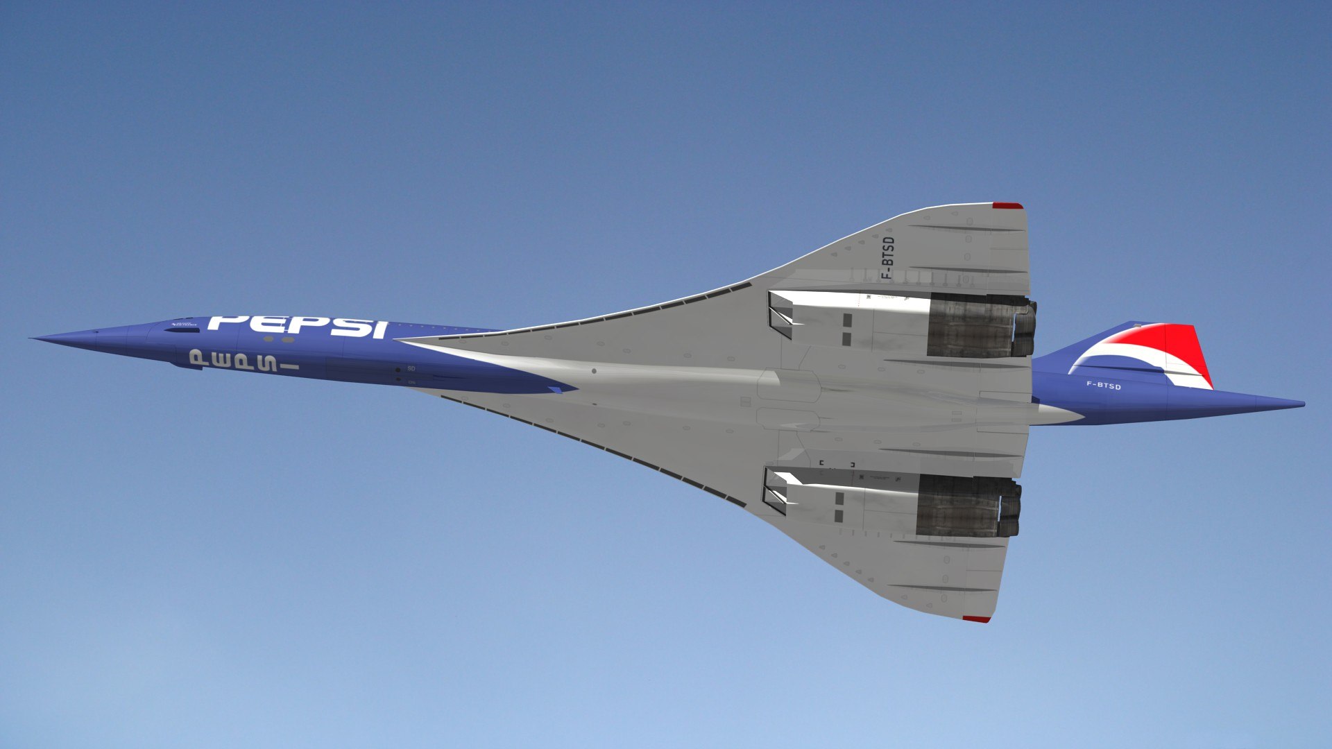 Concorde Pepsi 3D Model - TurboSquid 2195320