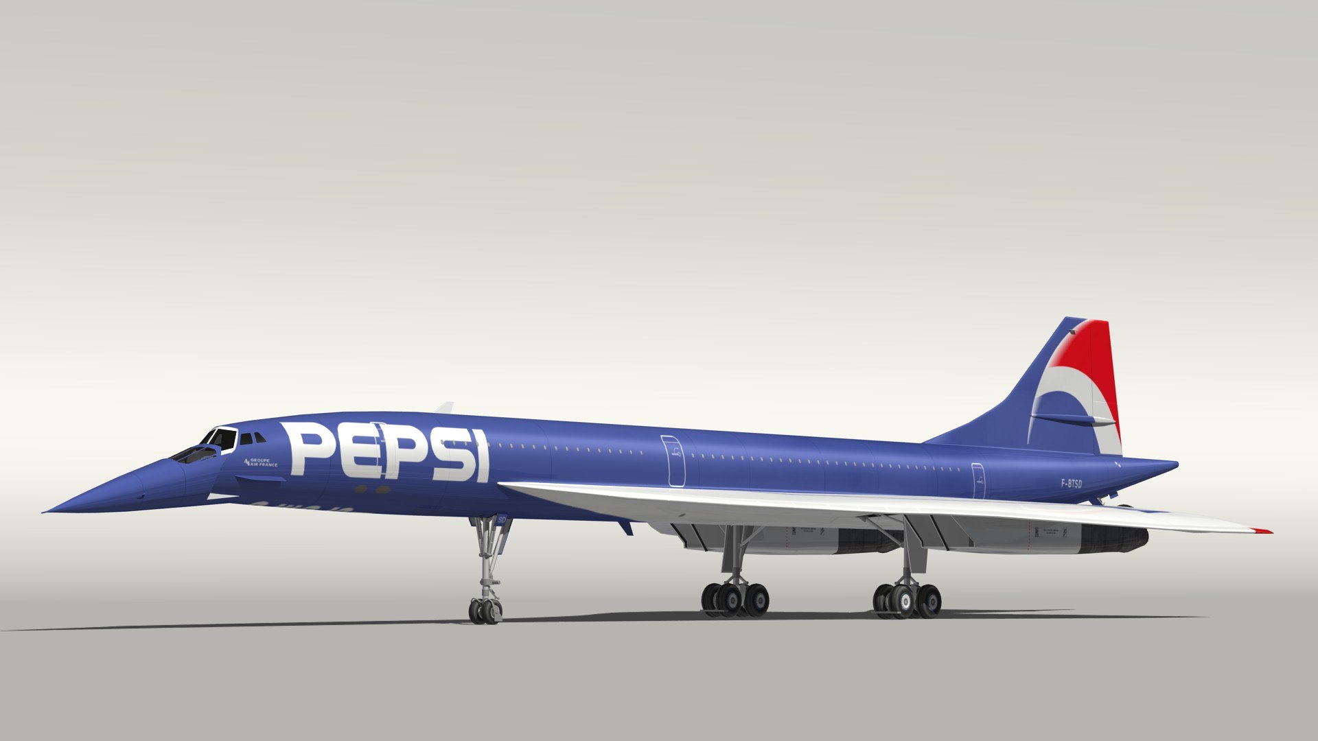 Concorde Pepsi 3D Model - TurboSquid 2195320