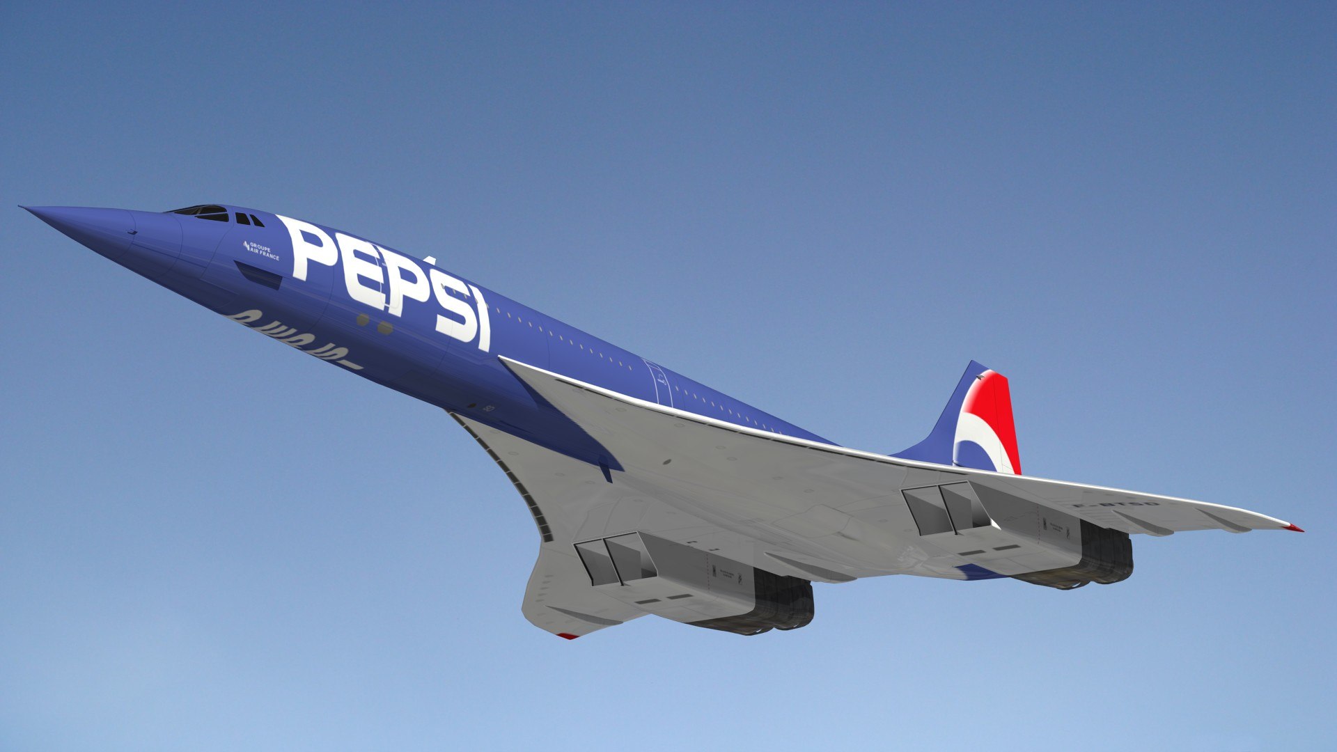 Concorde Pepsi 3D Model - TurboSquid 2195320