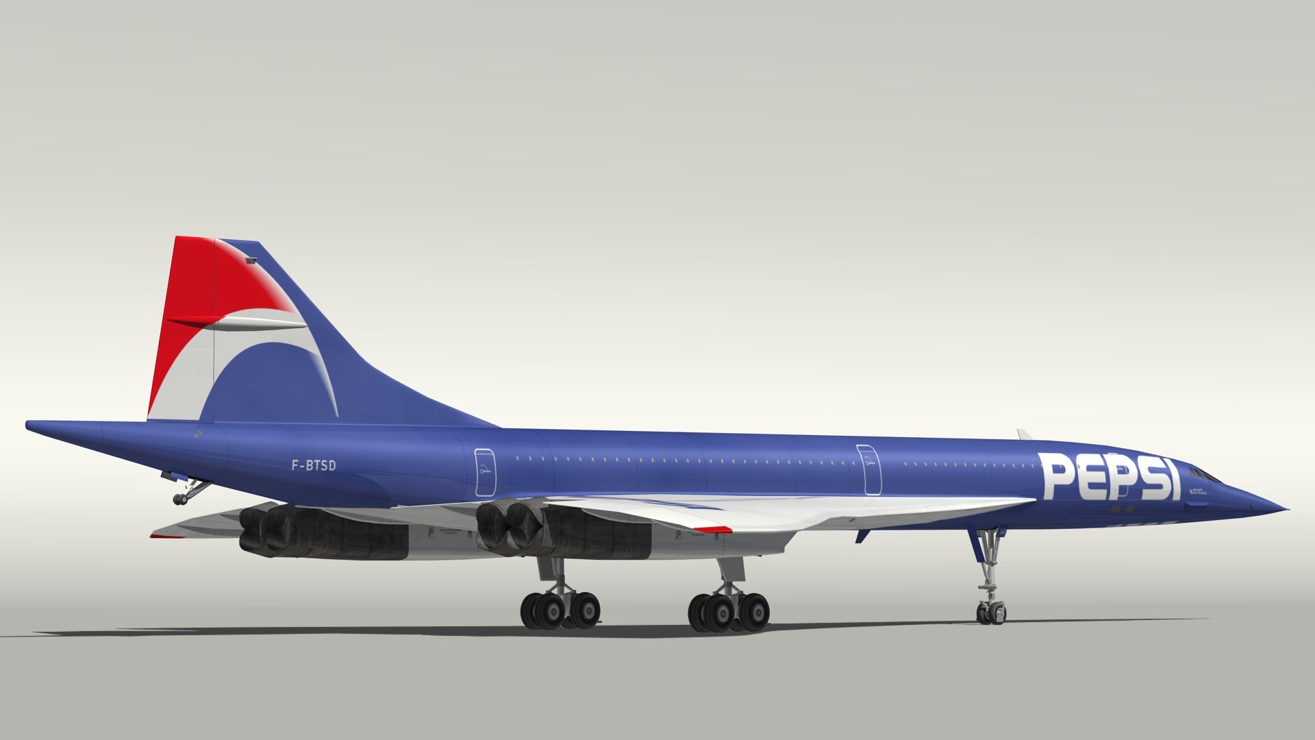 Concorde Pepsi 3D Model - TurboSquid 2195320