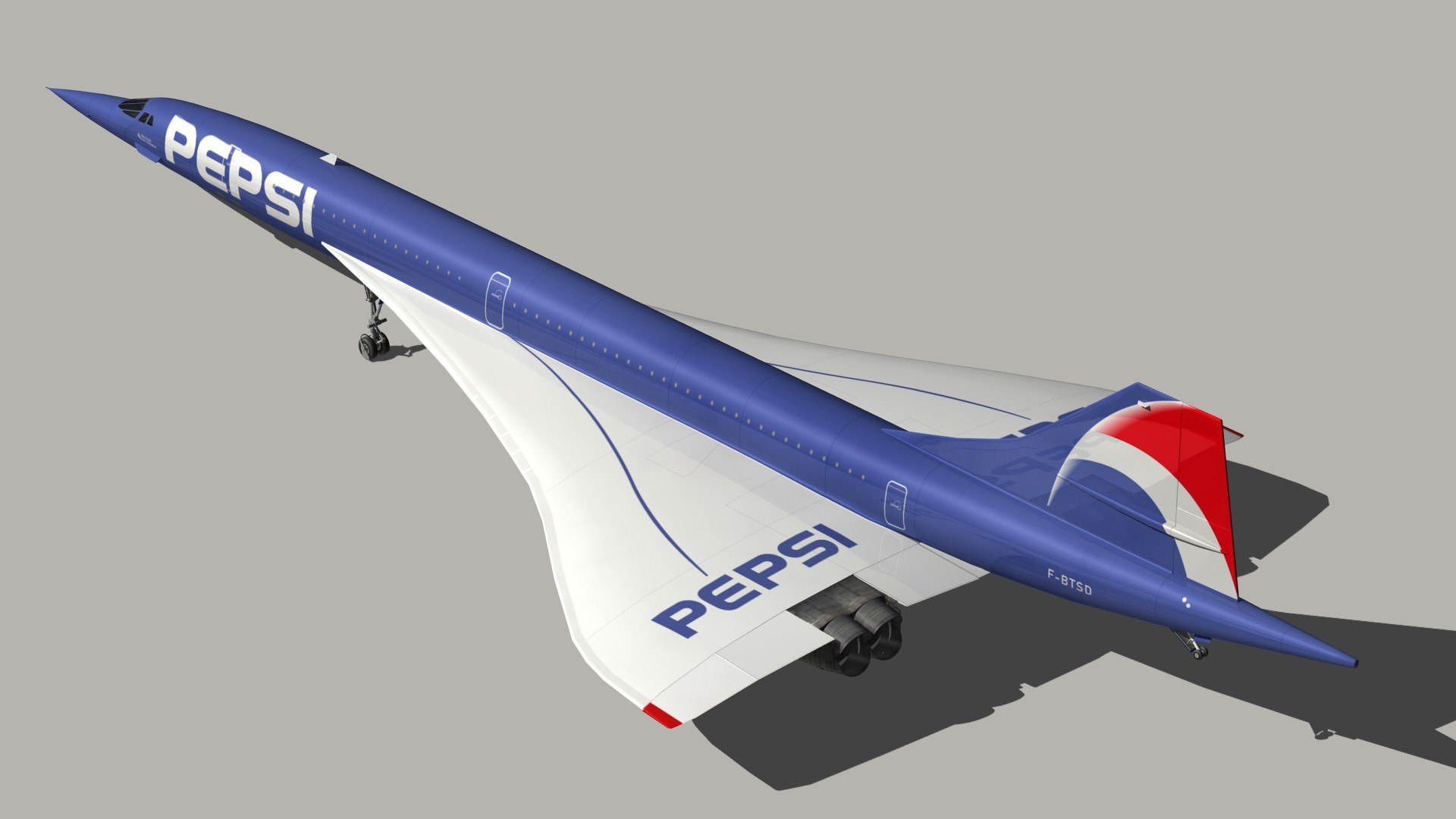 Concorde Pepsi 3D Model - TurboSquid 2195320