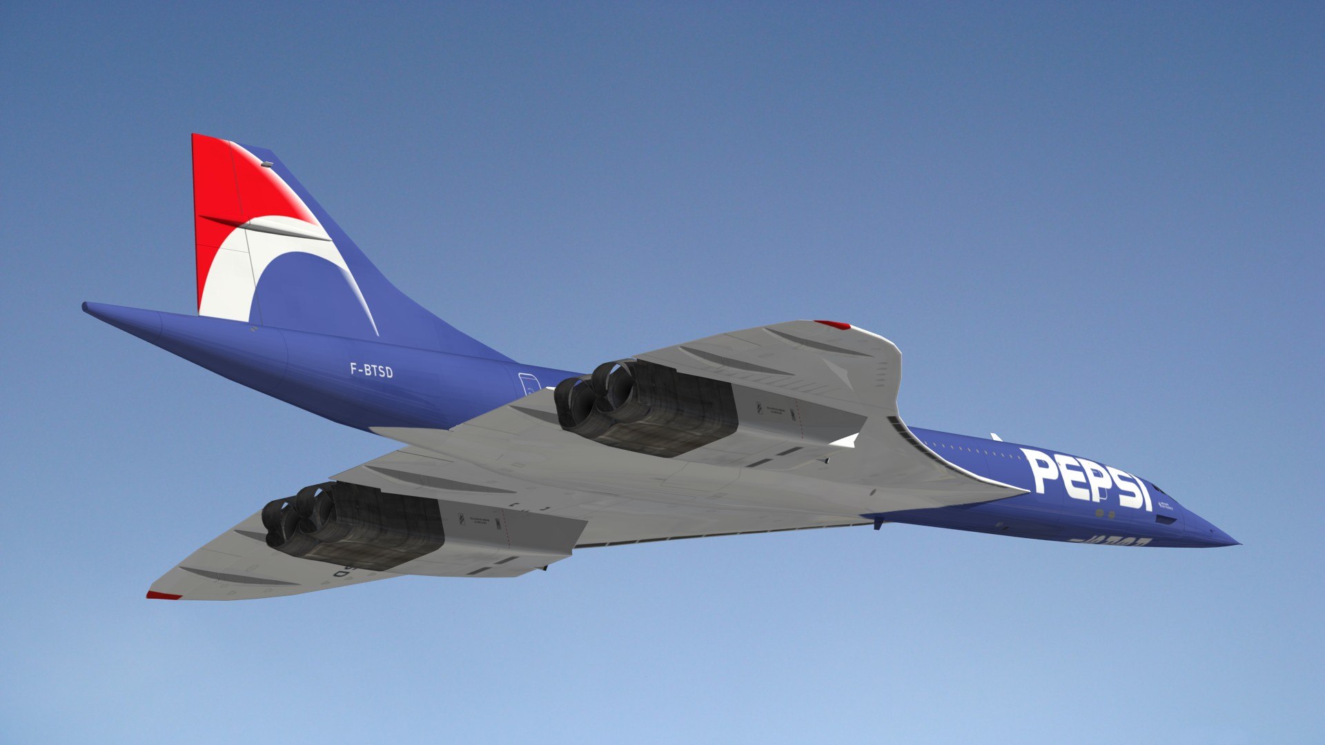 Concorde Pepsi 3D Model - TurboSquid 2195320