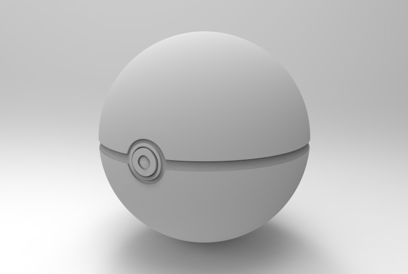 Pokeball 3d Fbx