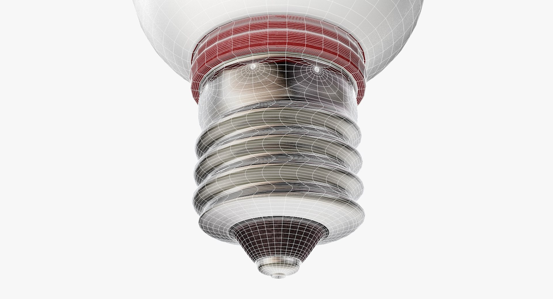 3d Model Fluorescent Light Bulb