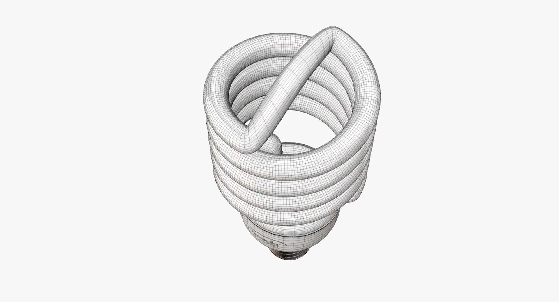 3d Model Fluorescent Light Bulb